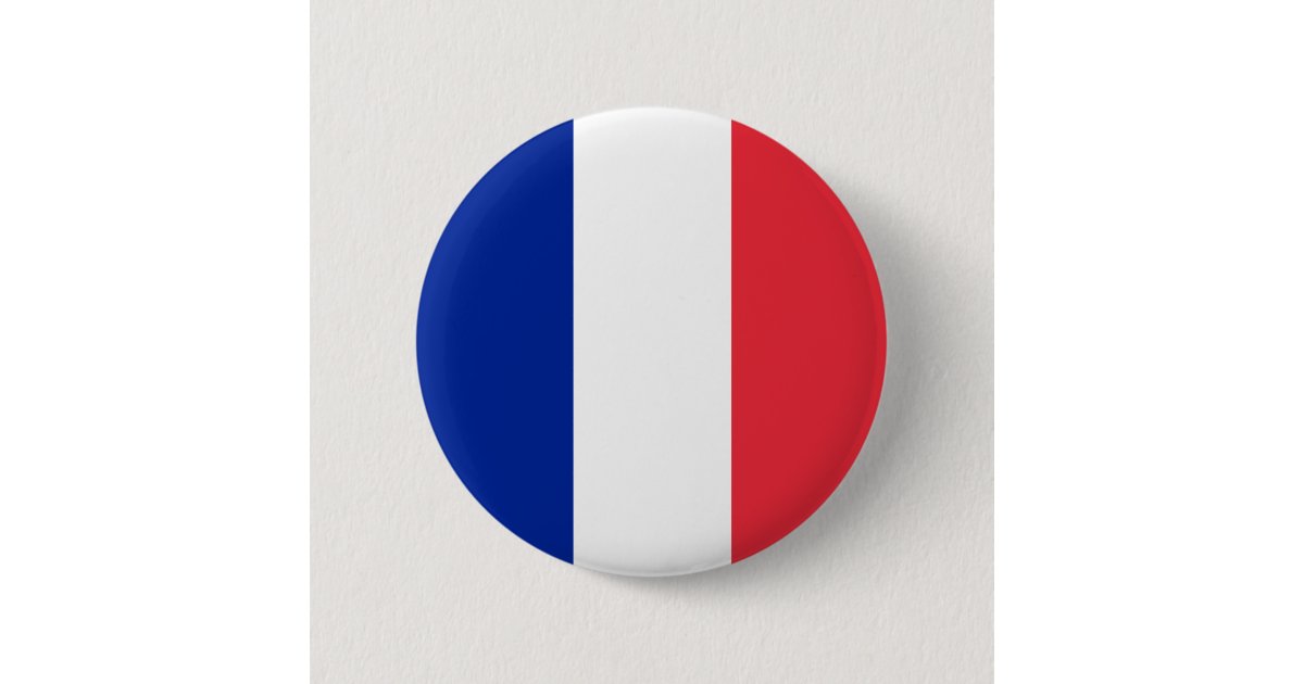 France Flag Pinback Button | Zazzle