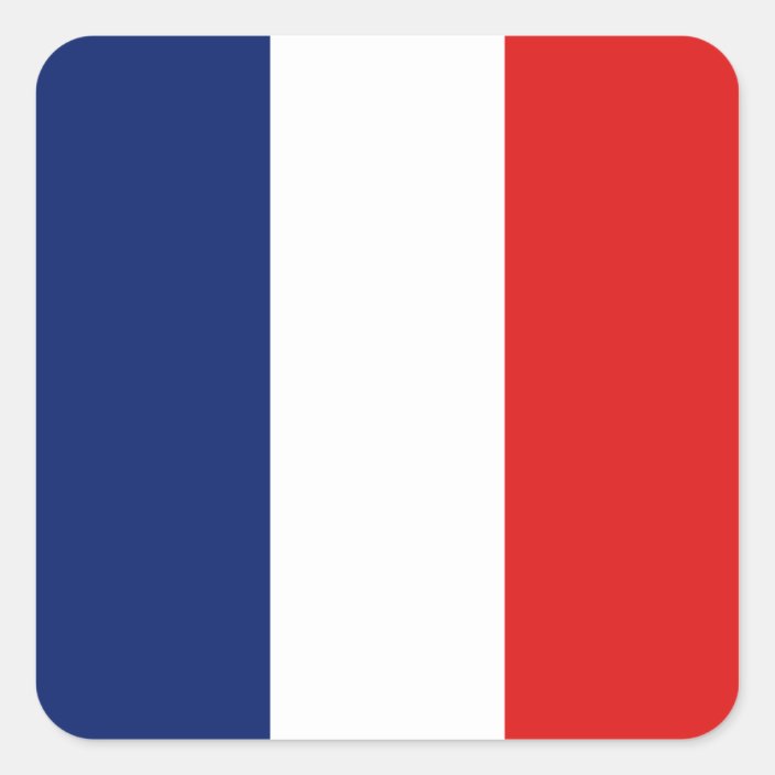 France Flag Sticker | Zazzle.com