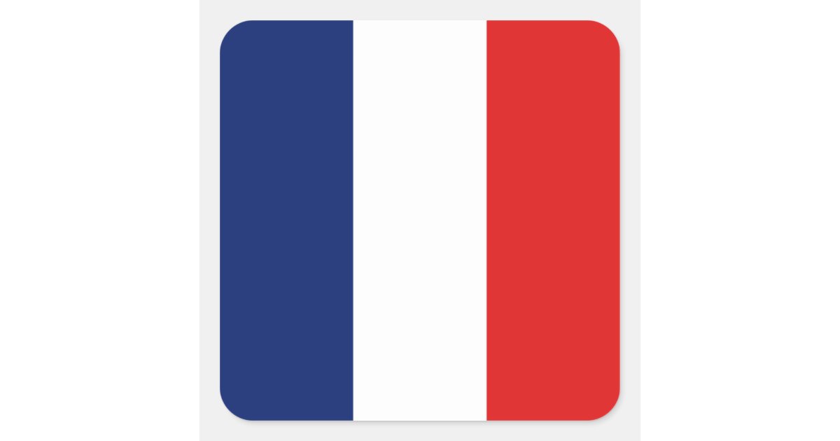 France Flag Sticker | Zazzle
