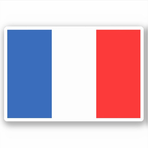 France flag sticker | Zazzle