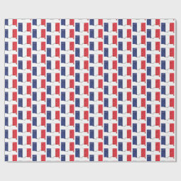 FRANCE | Français | French Flag Wrapping Paper | Zazzle