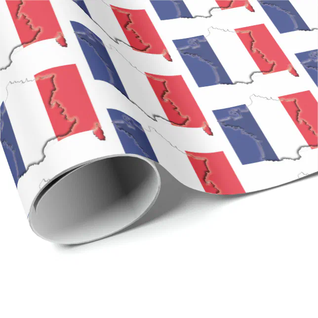 FRANCE | Français | French Flag Wrapping Paper | Zazzle