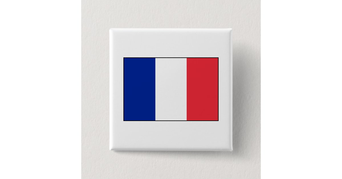 France – French Flag Pinback Button | Zazzle