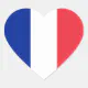 France/French Heart Flag Heart Sticker | Zazzle