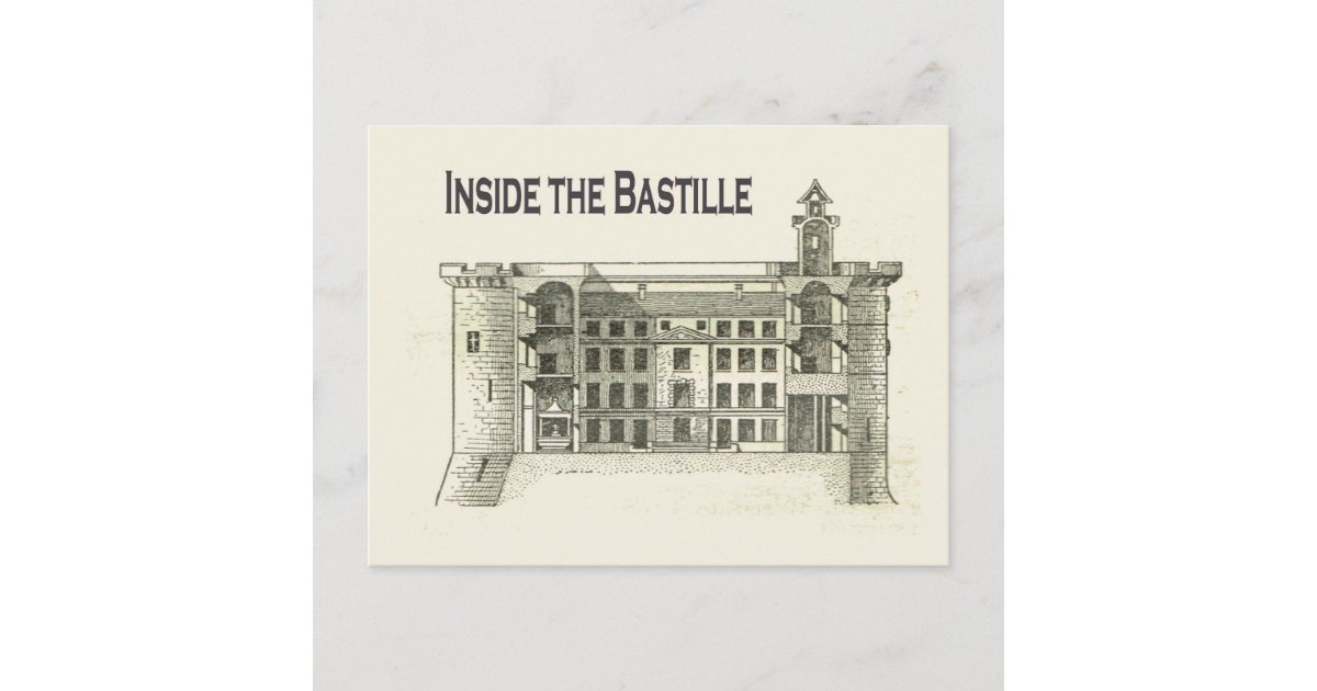 France, Inside the Bastille in 1789 Postcard | Zazzle