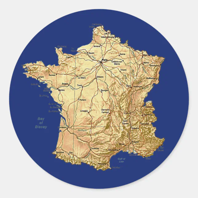 France Map Sticker | Zazzle