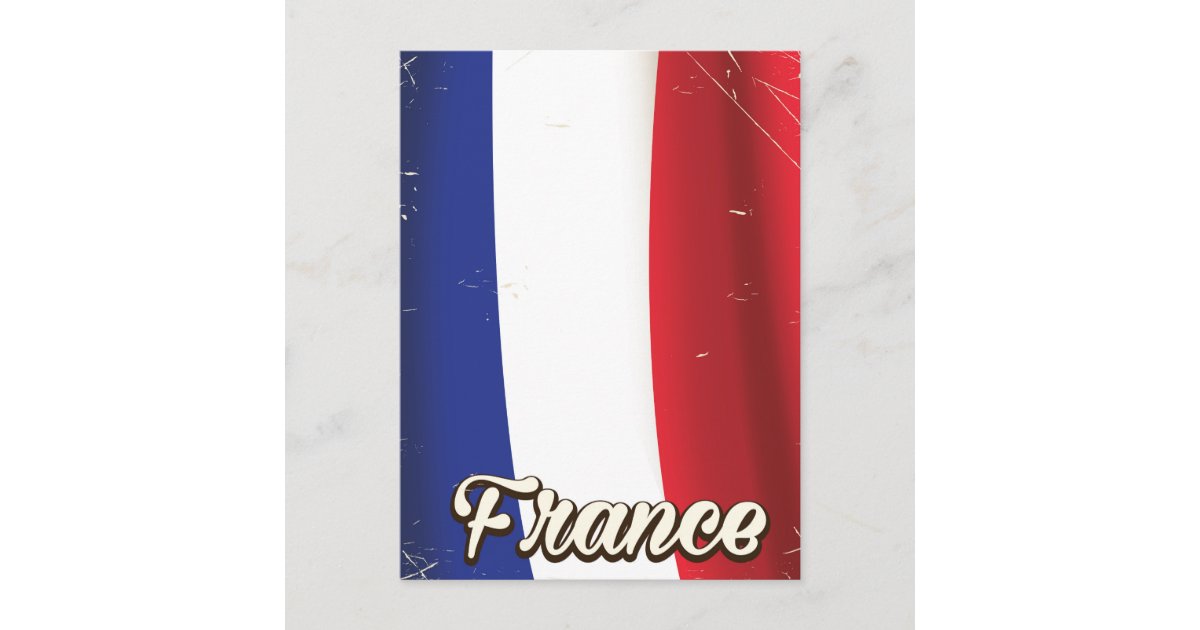France National flag vacation poster Postcard | Zazzle