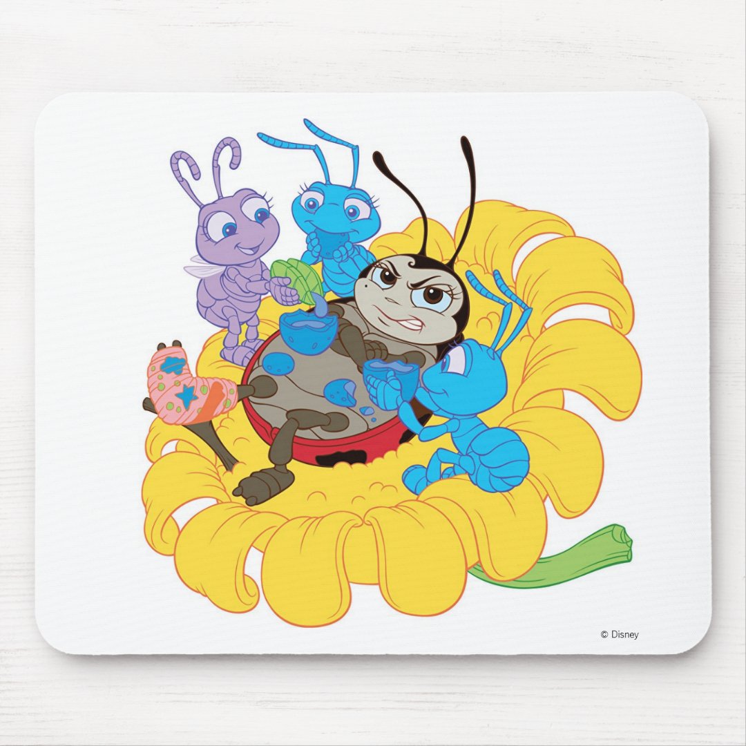 Francis, Flik, and Mr. Soil - A Bug's Life Disney Mouse Pad | Zazzle