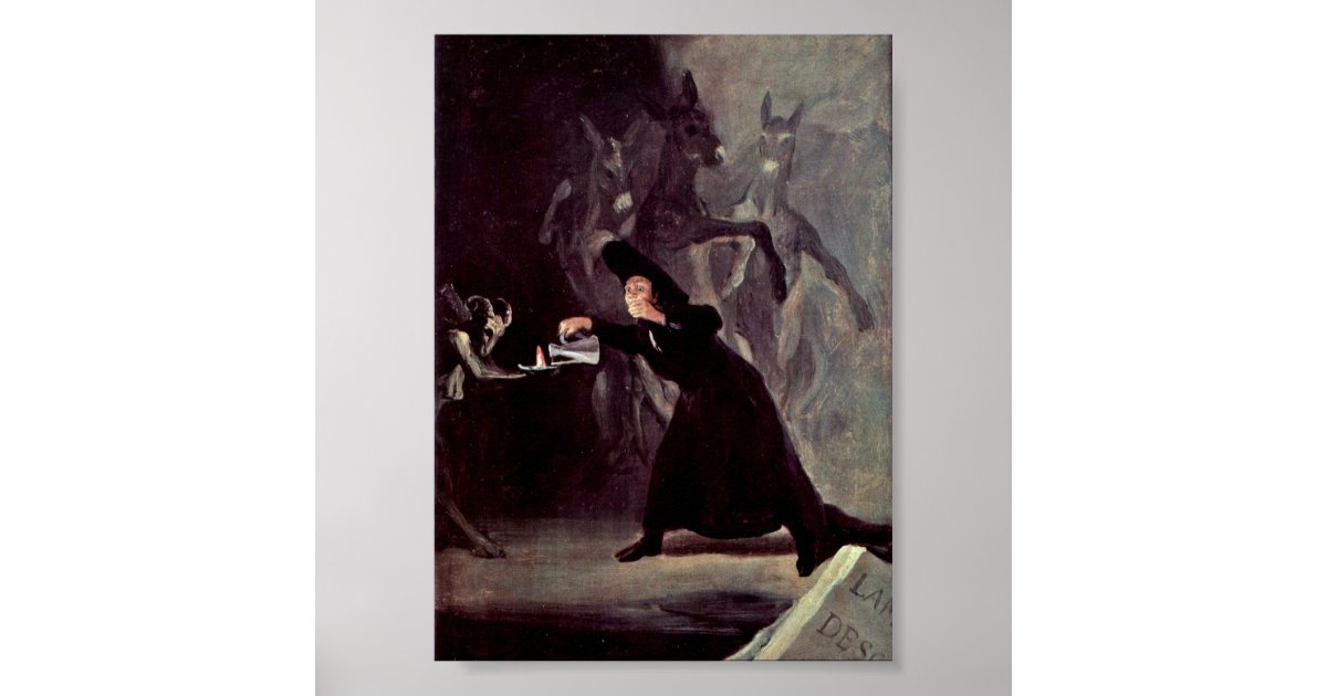 Francisco de Goya - The lamp of the Devil Poster | Zazzle