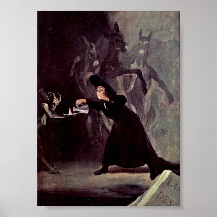 Francisco de Goya - The lamp of the Devil Poster | Zazzle