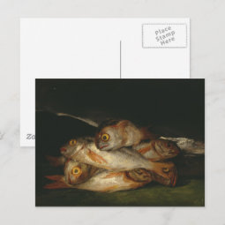 Francisco Goya - Still Life with Golden Bream Postcard | Zazzle