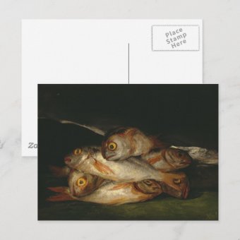 Francisco Goya - Still Life with Golden Bream Postcard | Zazzle