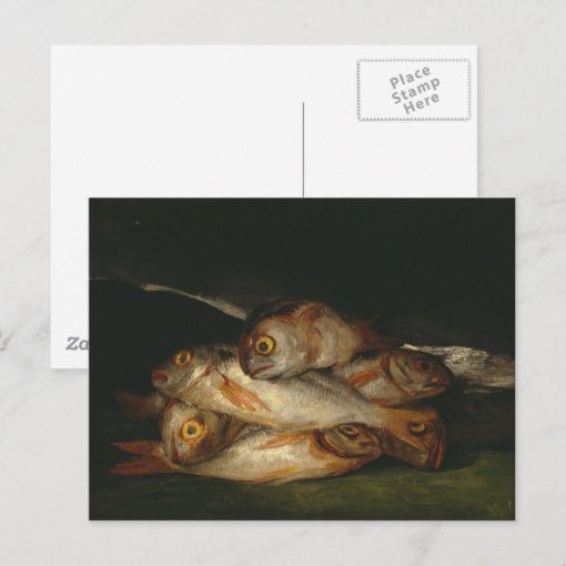 Francisco Goya - Still Life with Golden Bream Postcard | Zazzle