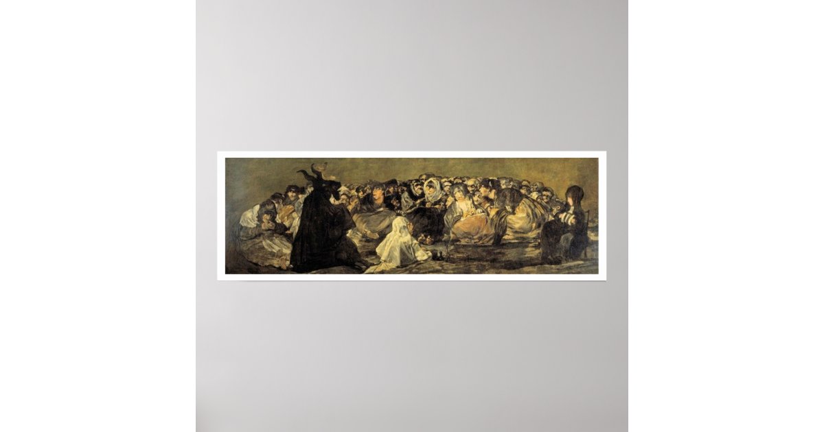 Francisco Goya's Witches Sabbath Poster | Zazzle