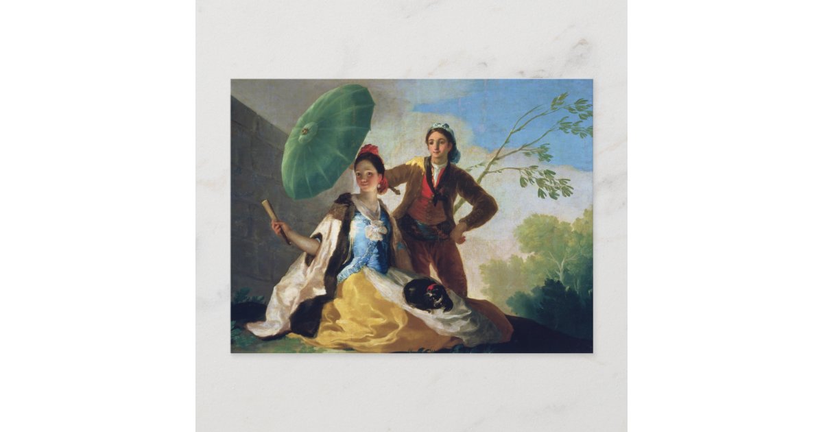 Francisco Jose de Goya y Lucientes | The Parasol, Postcard | Zazzle
