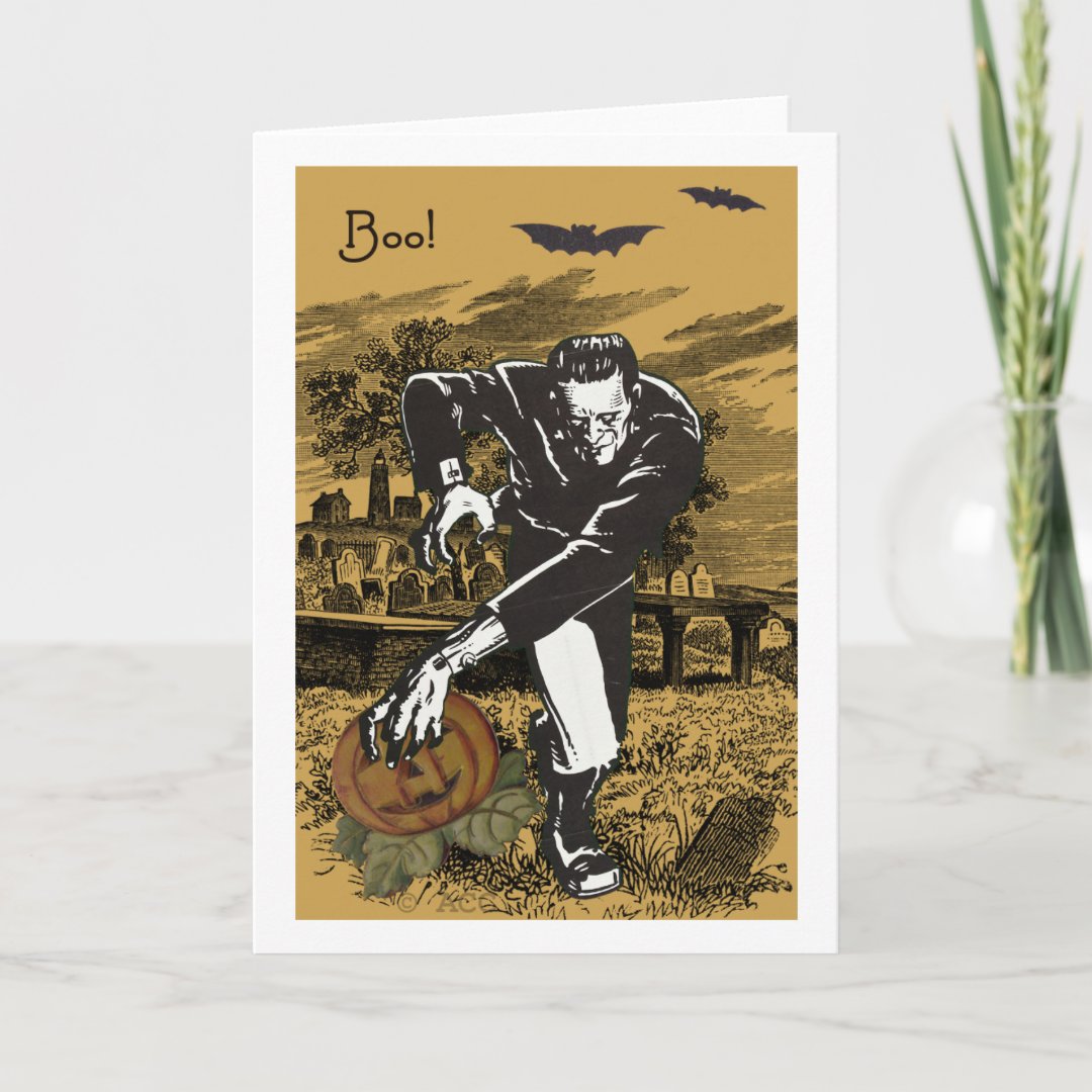 Frankenstein Halloween Card | Zazzle