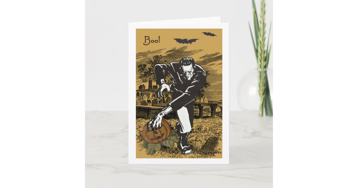 Frankenstein Halloween Card | Zazzle