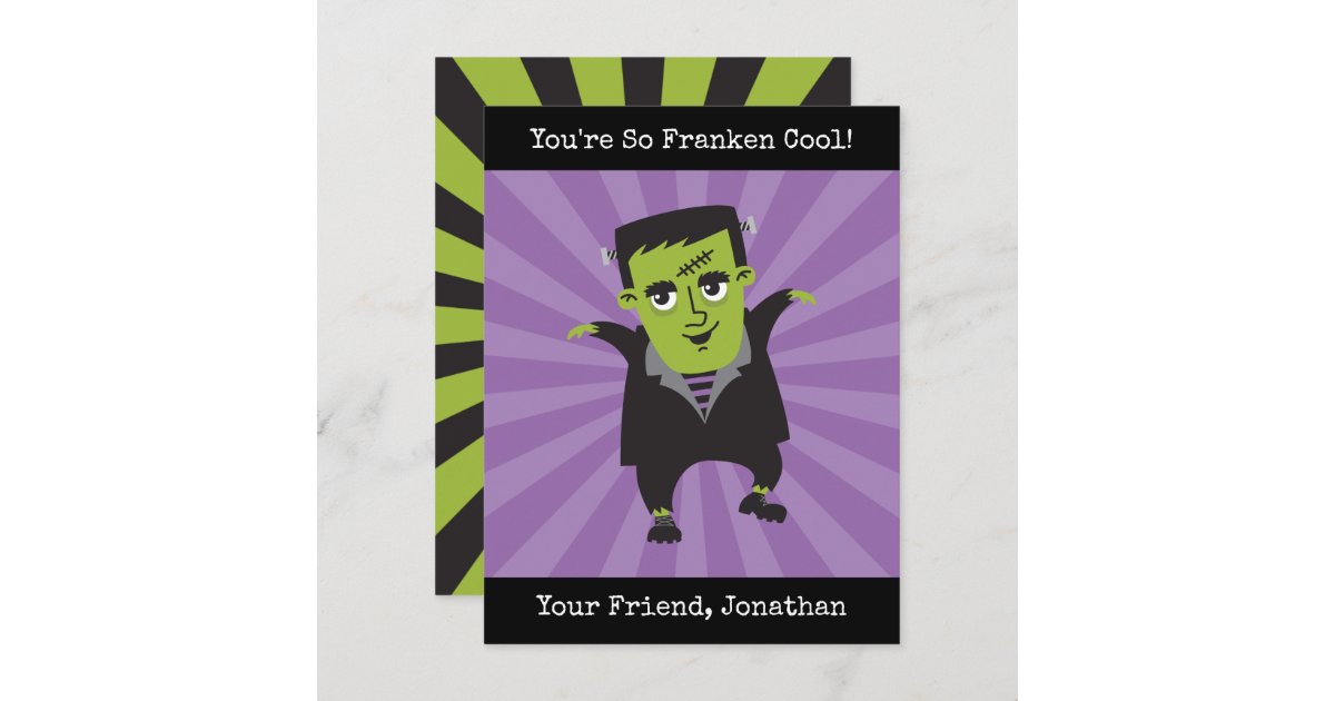 Frankenstein Halloween Card | Zazzle