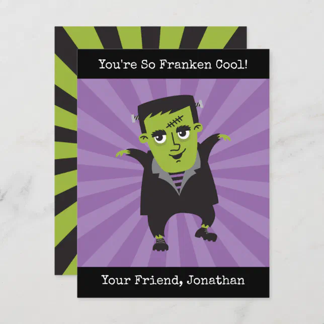 Frankenstein Halloween Card | Zazzle