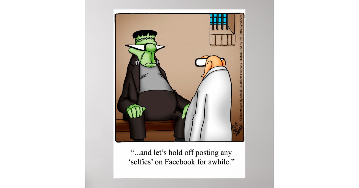 Frankenstein Humor Monster Poster | Zazzle