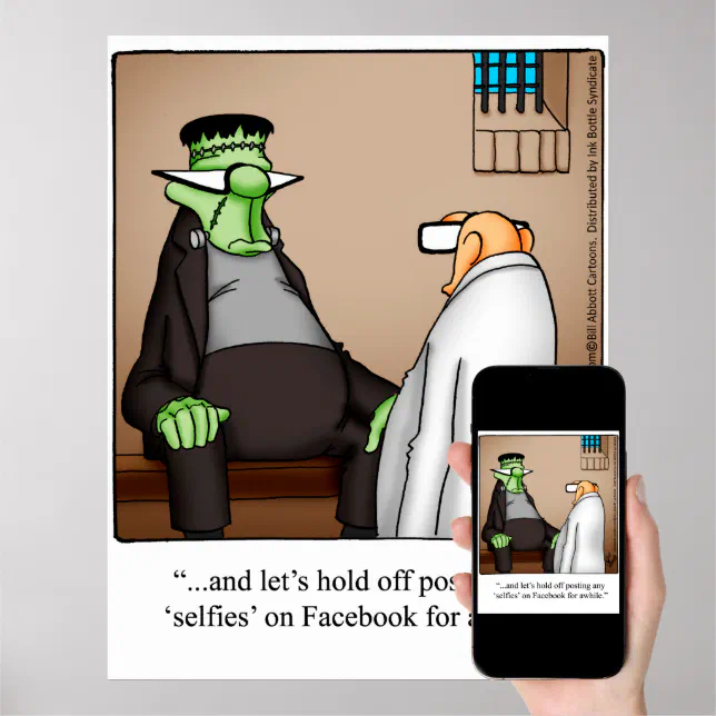 Frankenstein Humor Monster Poster | Zazzle