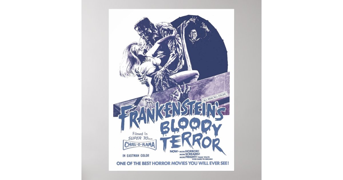 Frankensteins Bloody Terror Poster | Zazzle