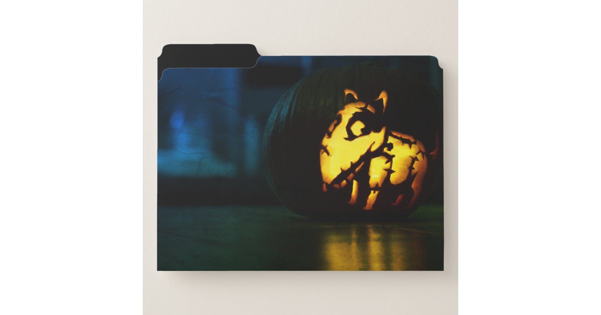 Frankenweenie pumpkin file folder | Zazzle