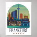 Frankfurt Germany Skyline Architecture Poster | Zazzle