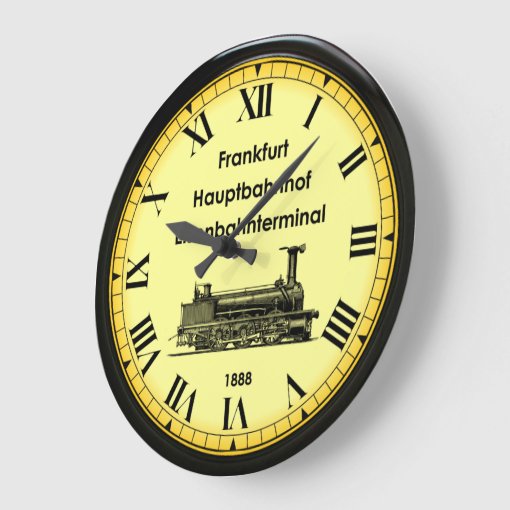 Frankfurt Station ~ Germany ~ 1888 ~ Large Clock | Zazzle