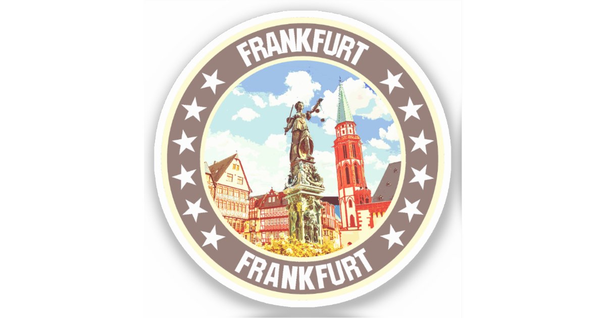 Frankfurt sticker | Zazzle