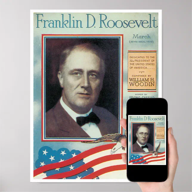 Franklin D. Roosevelt poster | Zazzle