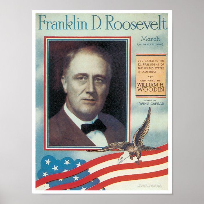 Franklin D. Roosevelt poster | Zazzle.com