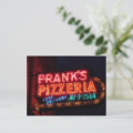Franks Pizza on Belmont, Vintage Chicago Neon Sign Postcard | Zazzle