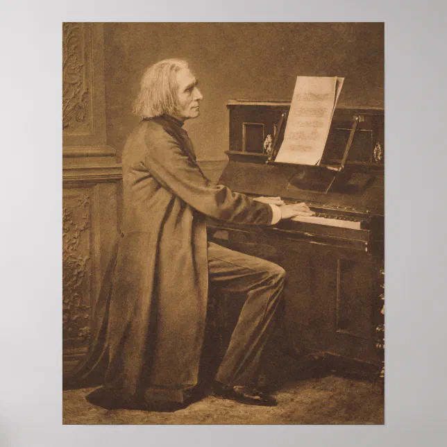 Franz Liszt at the Piano Poster | Zazzle