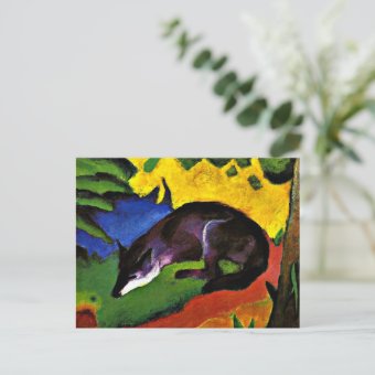 Franz Marc - Blue Fox Postcard | Zazzle