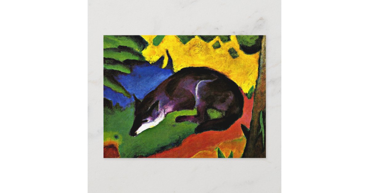 Franz Marc - Blue Fox Postcard | Zazzle