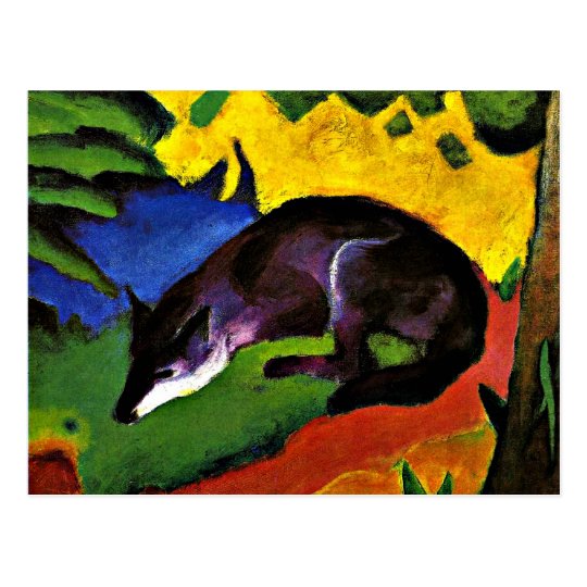 Franz Marc - Blue Fox Postcard | Zazzle.com