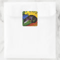 Franz Marc - Blue Fox Square Sticker | Zazzle