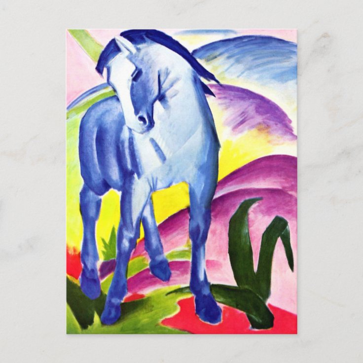 Franz Marc - Blue Horse I Postcard | Zazzle