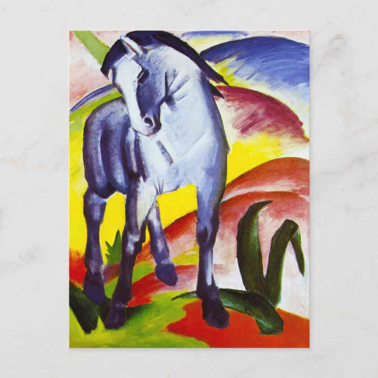 Franz Marc Blue Horse Postcard | Zazzle