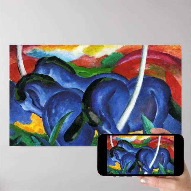 Franz Marc Blue Horses Poster | Zazzle