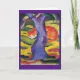 Franz Marc, Fine Art, Cat Hiding Behind a Tree, Card | Zazzle