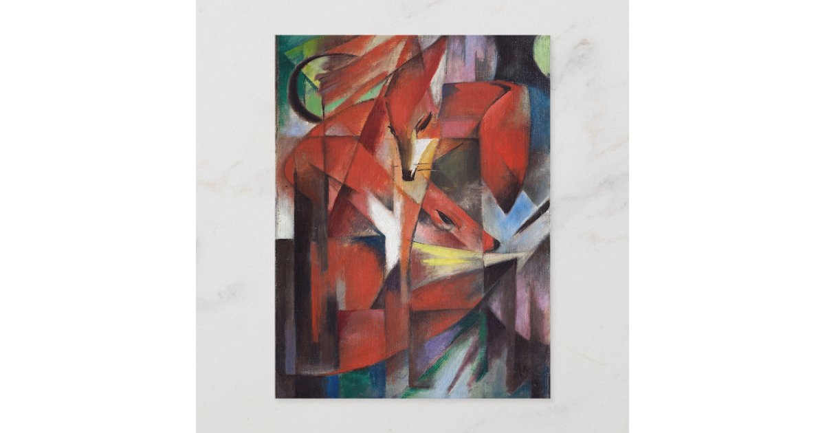 Franz Marc - The Foxes, 1913 Postcard | Zazzle