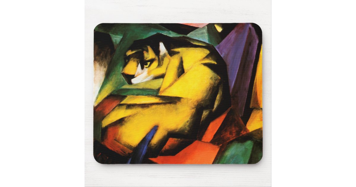 Franz Marc - Tiger (1912) Mouse Pad | Zazzle