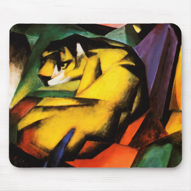 Franz Marc - Tiger (1912) Mouse Pad | Zazzle