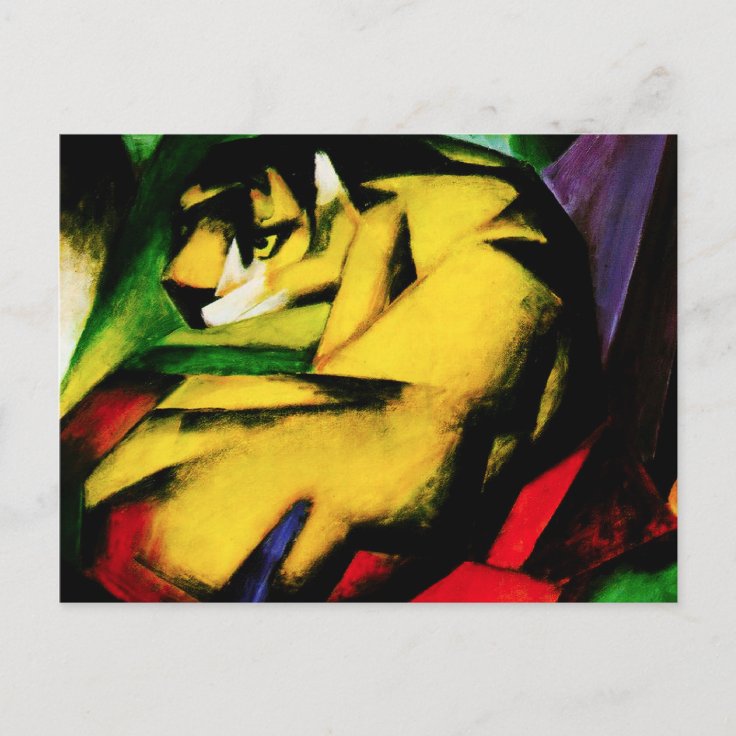 Franz Marc Tiger Postcard | Zazzle