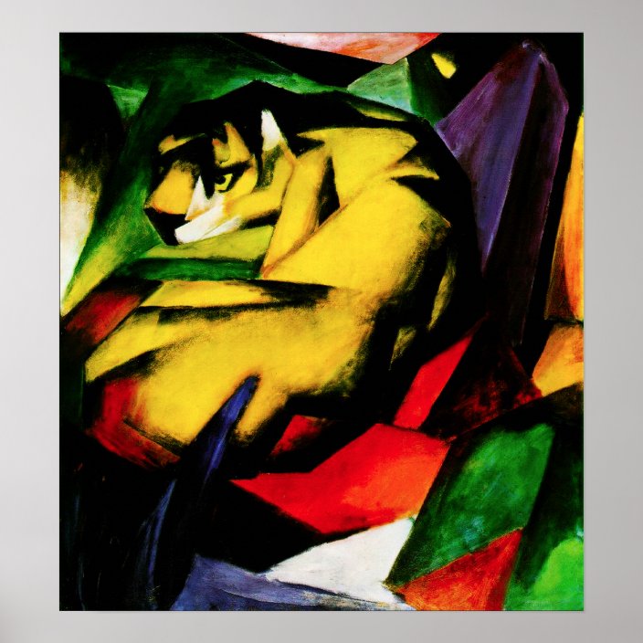 Franz Marc Tiger Poster | Zazzle.com