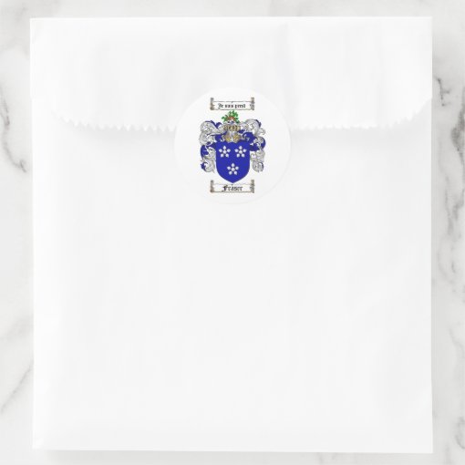FRASER FAMILY CREST - FRASER COAT OF ARMS CLASSIC ROUND STICKER | Zazzle