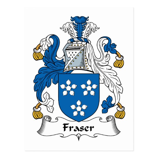 Fraser Family Crest Postcard | Zazzle.com