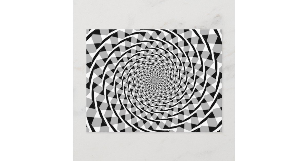 Fraser spiral illusion postcard | Zazzle